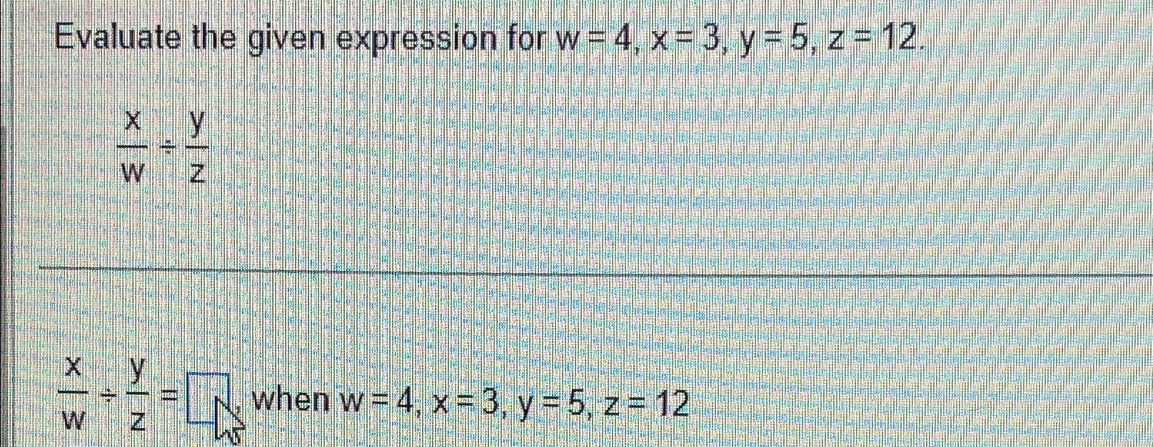 Solved Evaluate the given expression for | Chegg.com