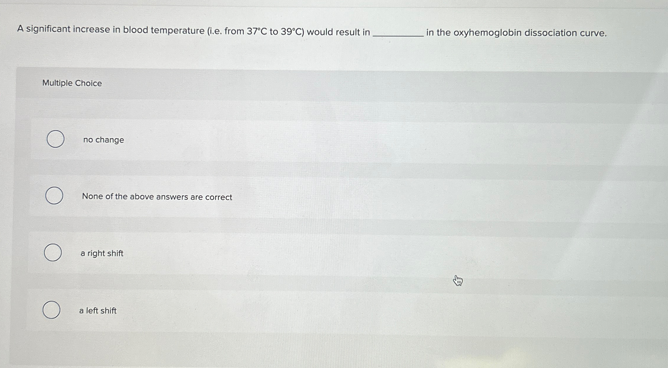 Solved A significant increase in blood temperature (i.e. | Chegg.com