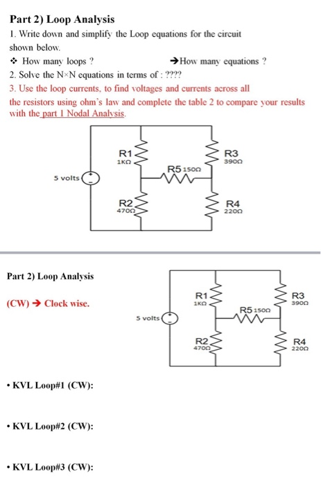 Solved Write Down And Simplify The Loop Equations For The 3558