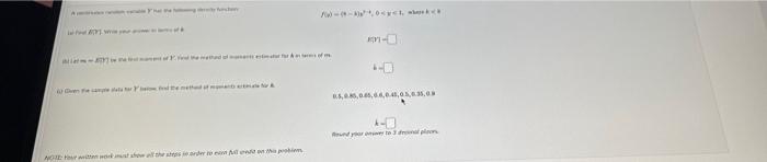 Solved A Continuous Random Variable Y Has The Following 9432