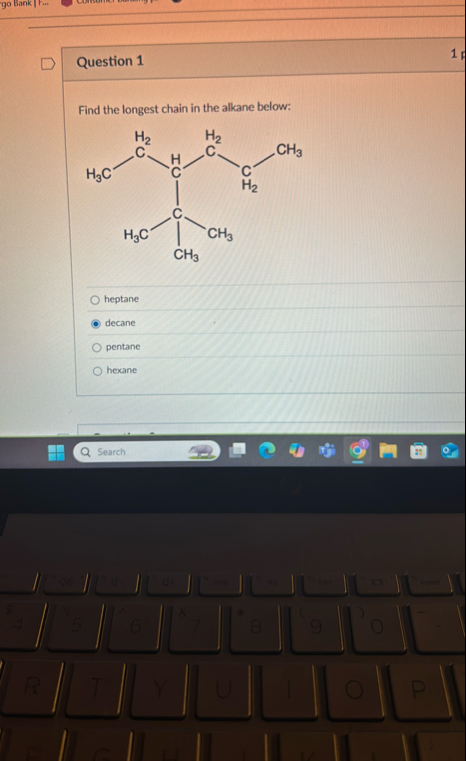 Solved go Bank |Question 1Find the longest chain in the | Chegg.com
