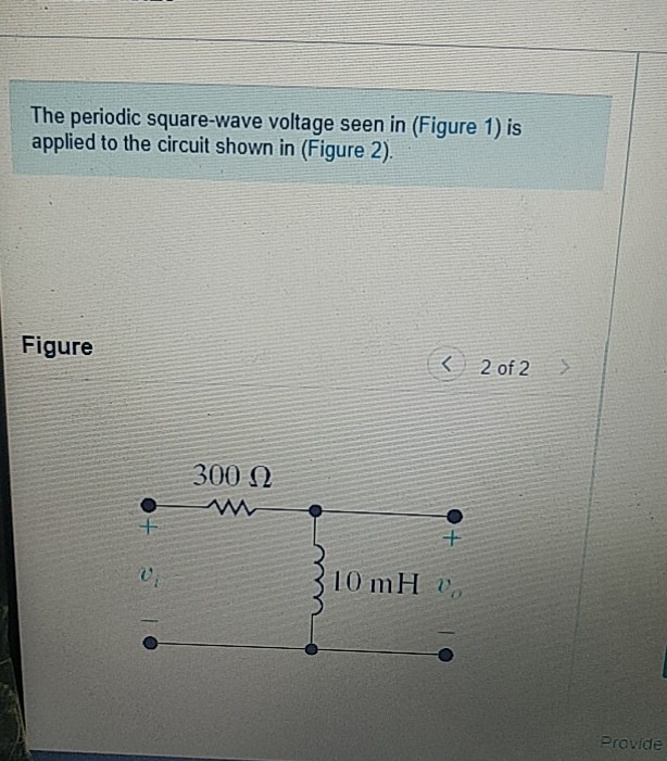 Solved Problem 16.29 The periodic square-wave voltage seen | Chegg.com