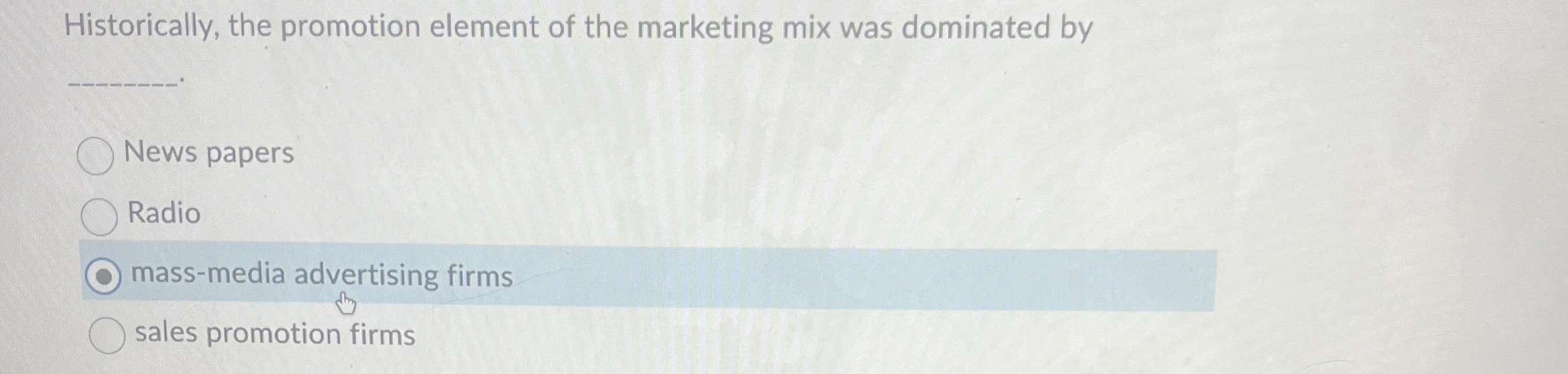 Solved Historically, the promotion element of the marketing | Chegg.com