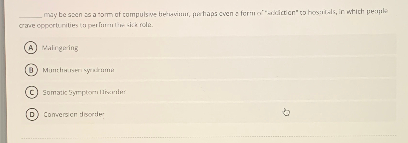 Solved may be seen as a form of compulsive behaviour, | Chegg.com