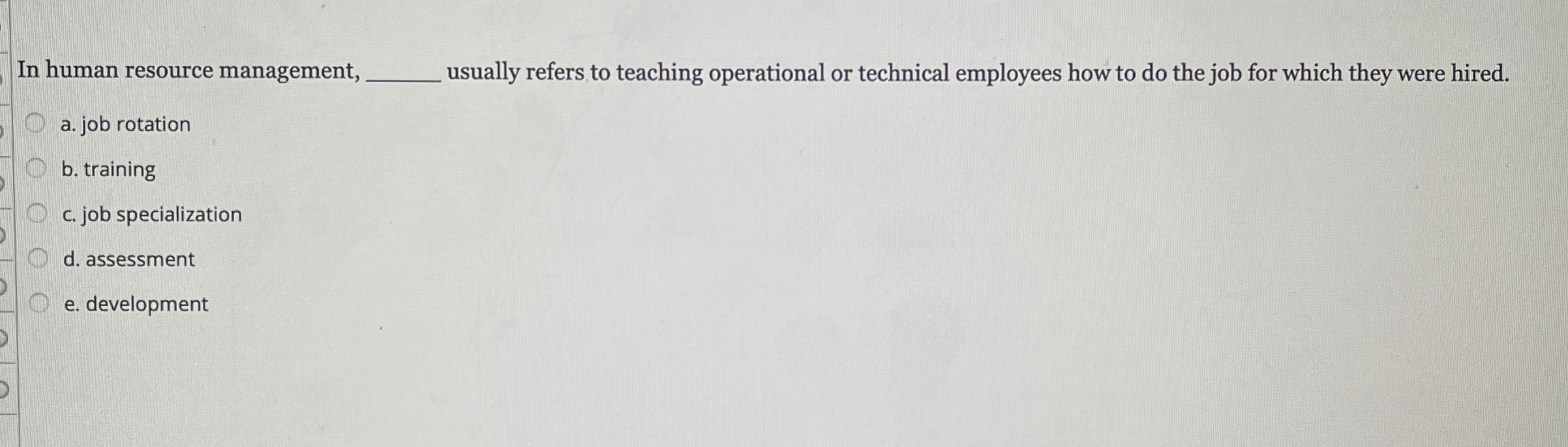 Solved In human resource management, q, ﻿usually refers to | Chegg.com