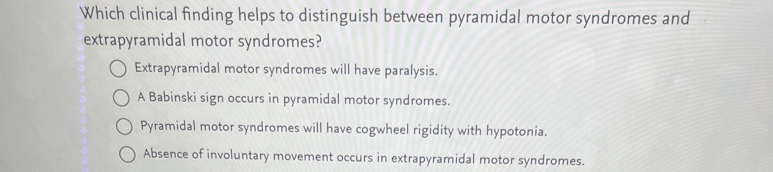 Solved Which clinical finding helps to distinguish between | Chegg.com
