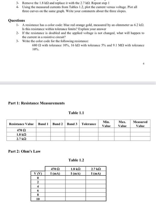Solved Ohm's law is commonly written as V = IXR. That is, | Chegg.com