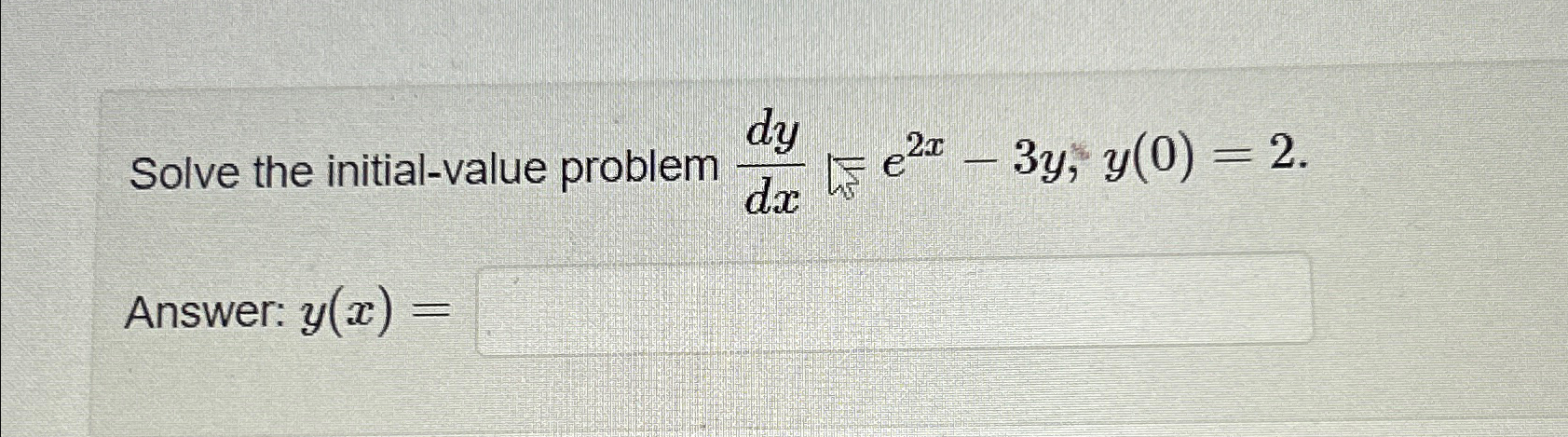 Solved Solve the initial-value problem | Chegg.com