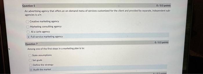 Solved An advertising agency that offers an on-demand menu | Chegg.com