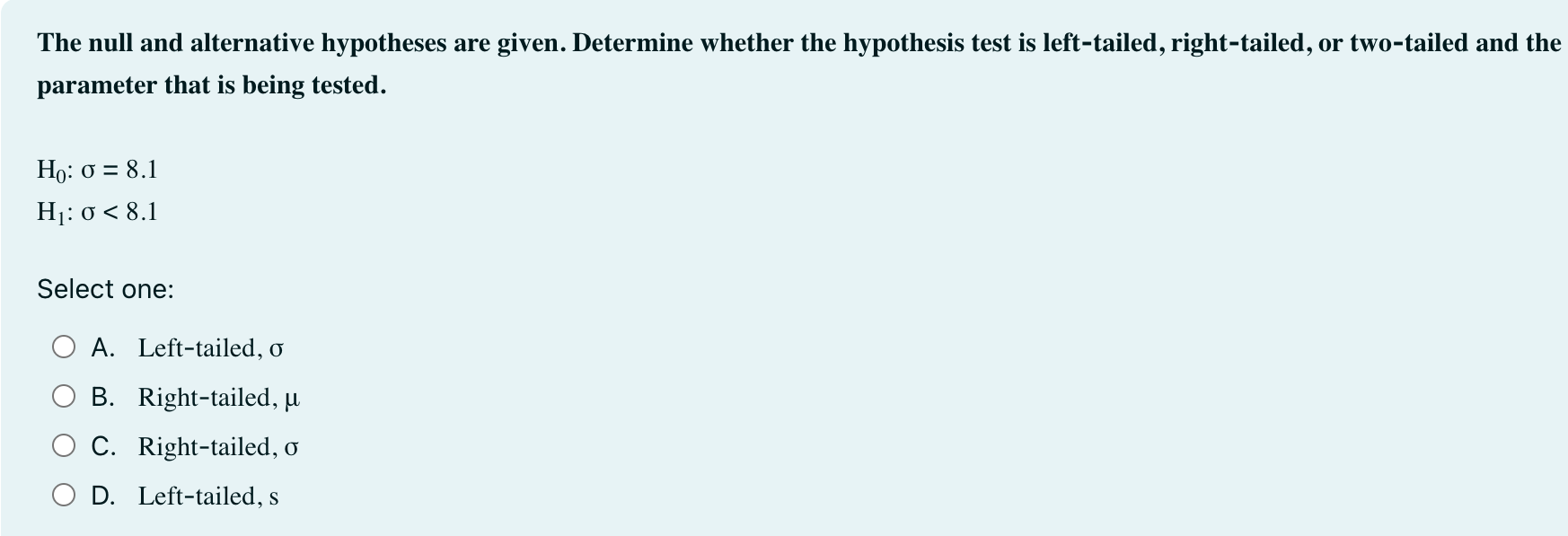 Solved The null and alternative hypotheses are given. | Chegg.com