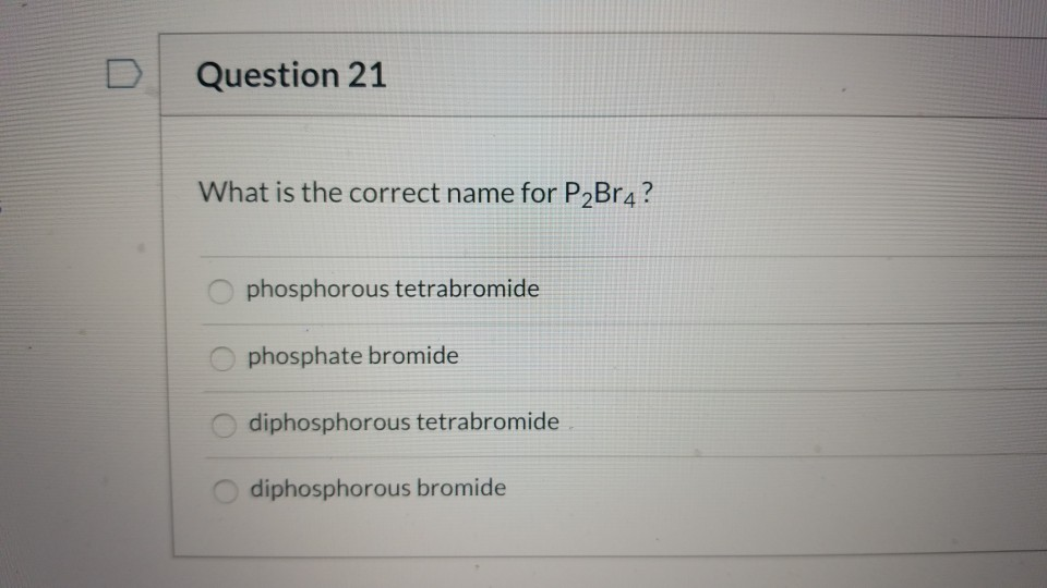 Solved Question 19 Which is a polyatomic ion? NO 3-1 P-3 | Chegg.com