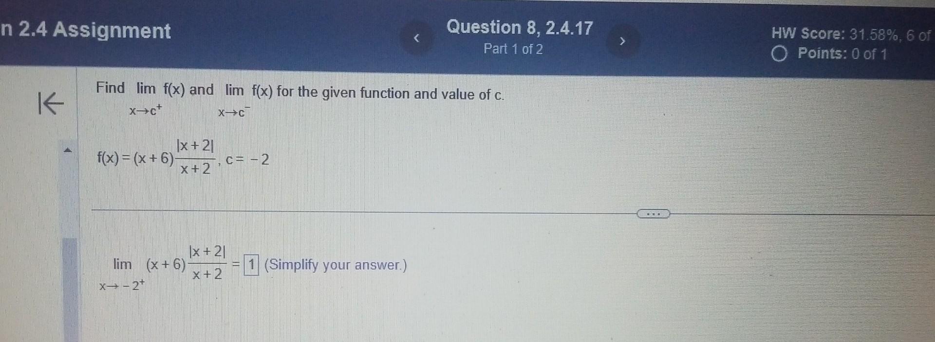 Solved Find limf(x) and limf(x) for the given function and | Chegg.com