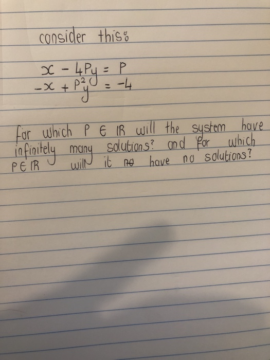 Solved consider this. x х 4Py = =P -4 -x+ for which p E IR | Chegg.com
