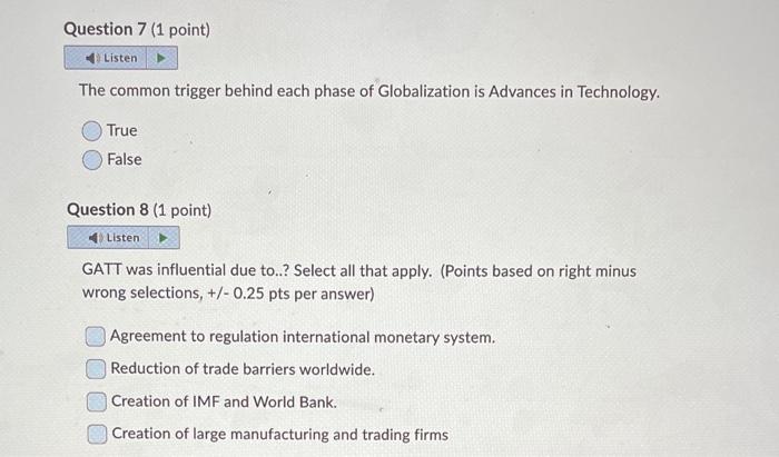Solved The common trigger behind each phase of Globalization | Chegg.com