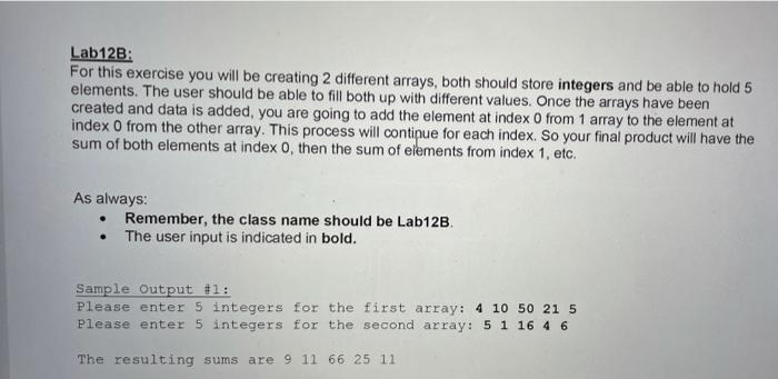 Solved Lab12B: For this exercise you will be creating 2 | Chegg.com