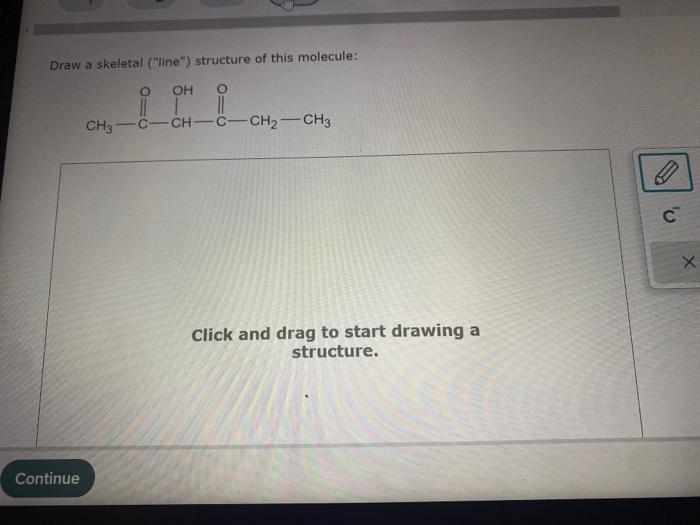 Solved Draw a skeletal ("line") structure of this | Chegg.com