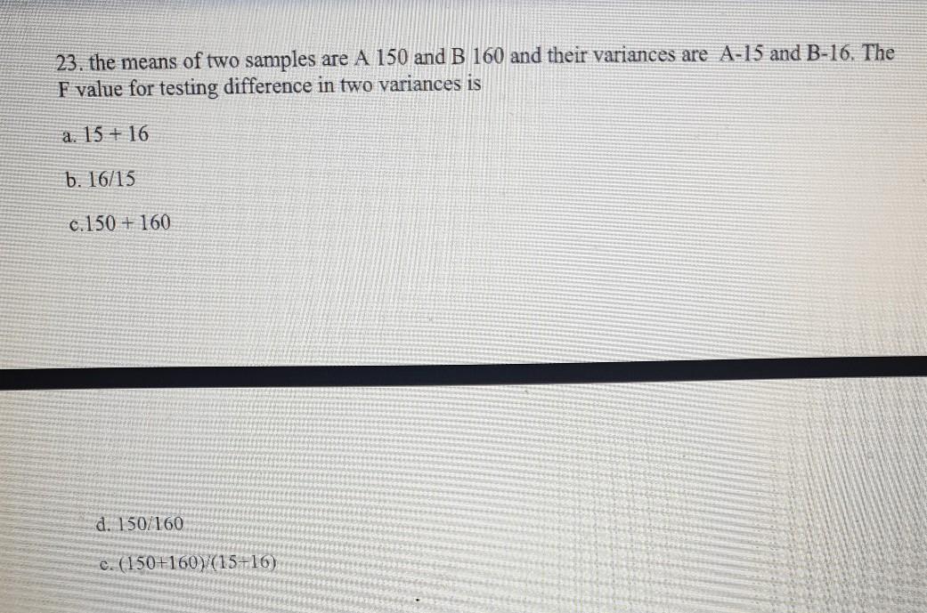 Solved 7. in an ANOVA test, the total sum of squares, SST = | Chegg.com