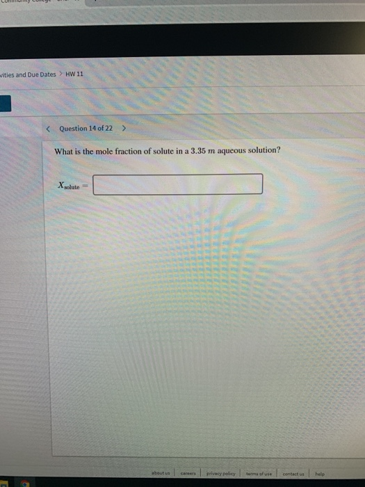 Solved vities and Due Dates > HW 11 Question 14 of 22 > What | Chegg.com Solved vities and Due Dates > HW 11 Question 14 of 22 > What | Chegg.com