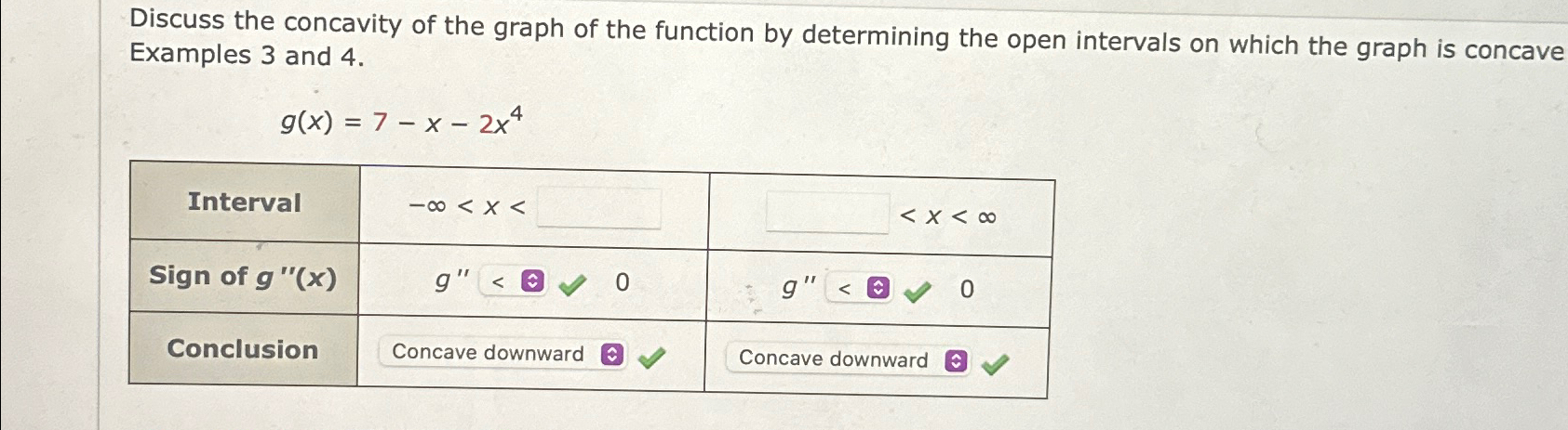 Solved Discuss the concavity of the graph of the function by | Chegg.com