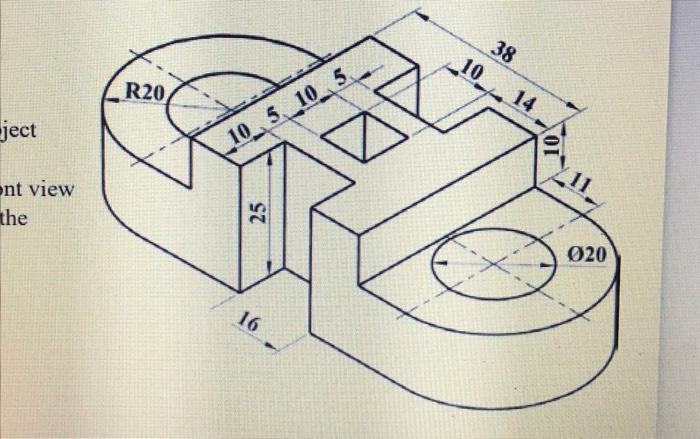 Solved draw three views please | Chegg.com