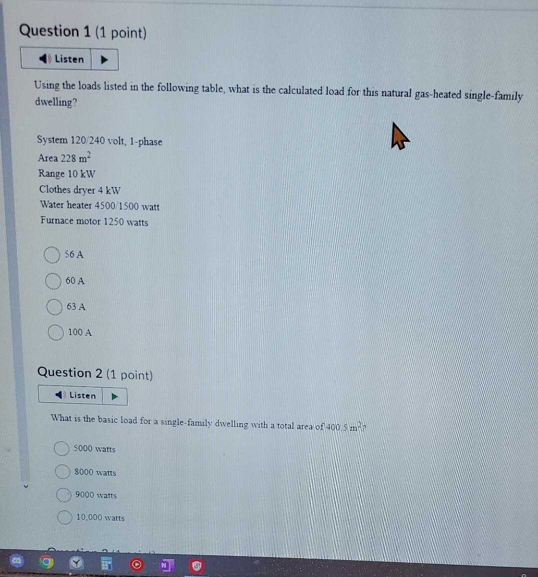 Solved I need help in Single-phase service entrance question | Chegg.com