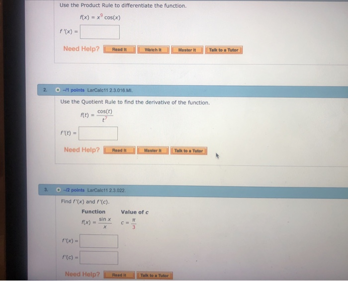 Solved Use The Product Rule To Differentiate The Function Chegg