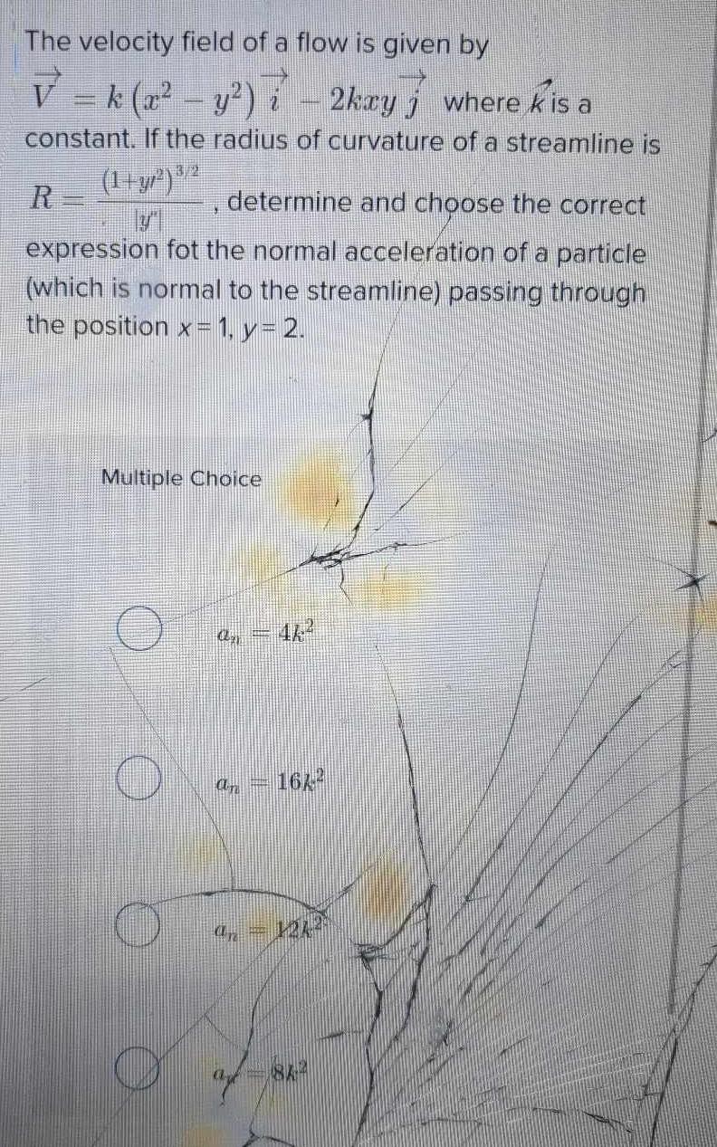 Solved The velocity field of a flow is given by | Chegg.com