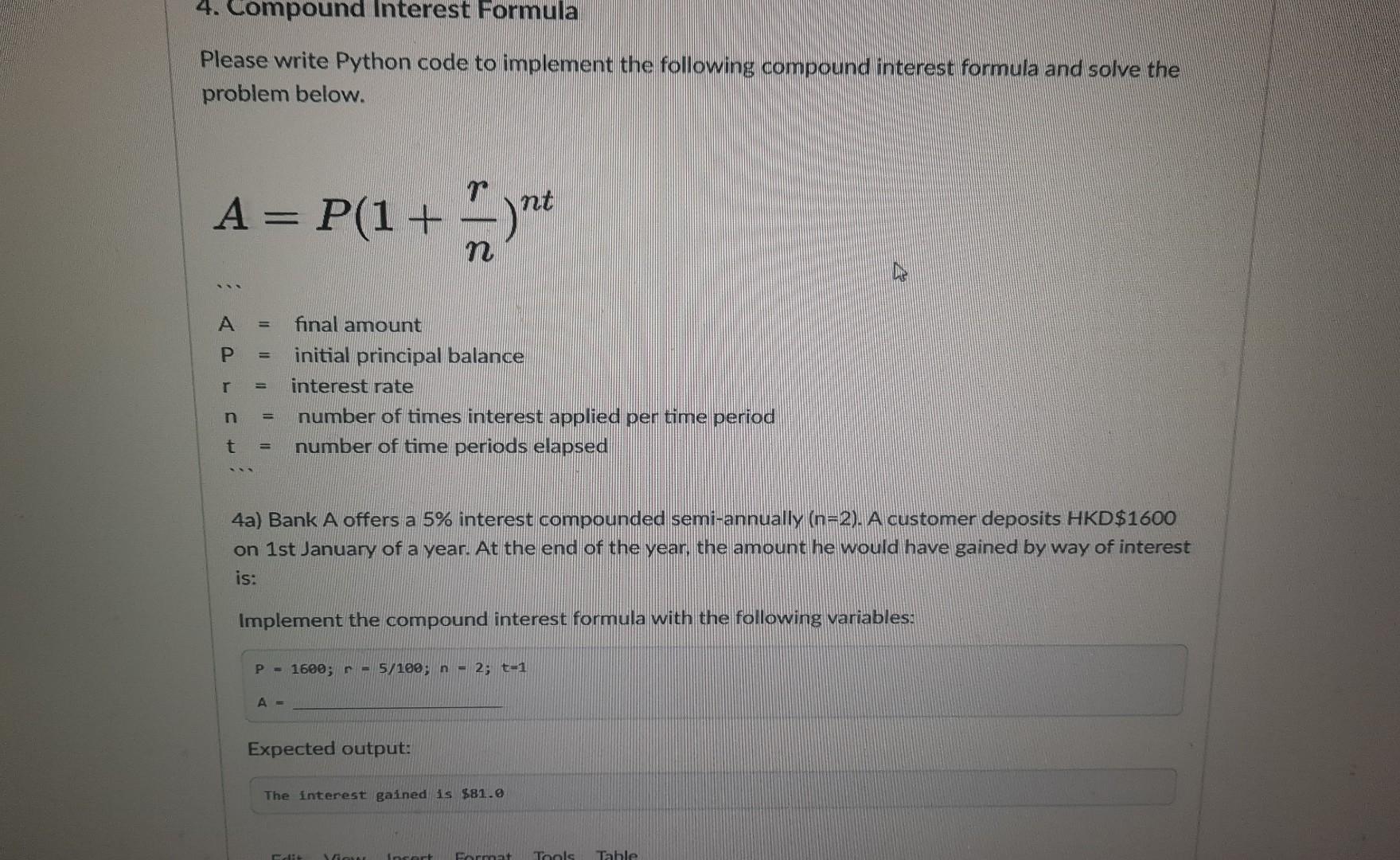 Solved Please write Python code to implement the following | Chegg.com