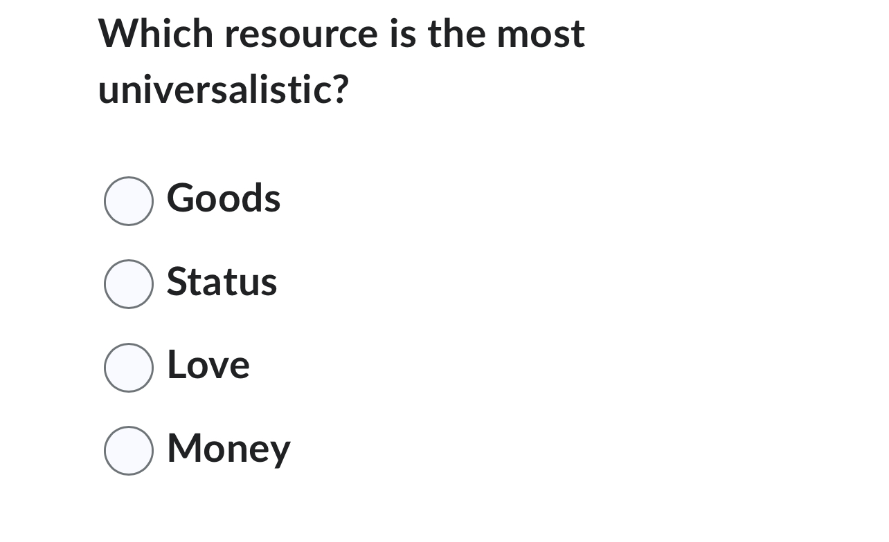 Solved Which resource is the most | Chegg.com