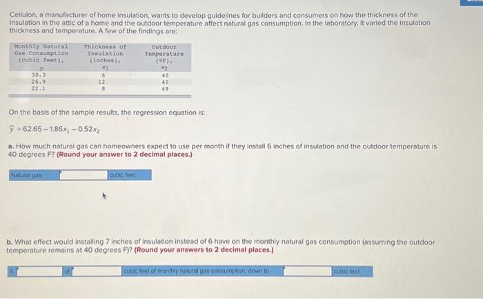 Solved Cellulon, a manufacturer of home insulation, wants to | Chegg.com