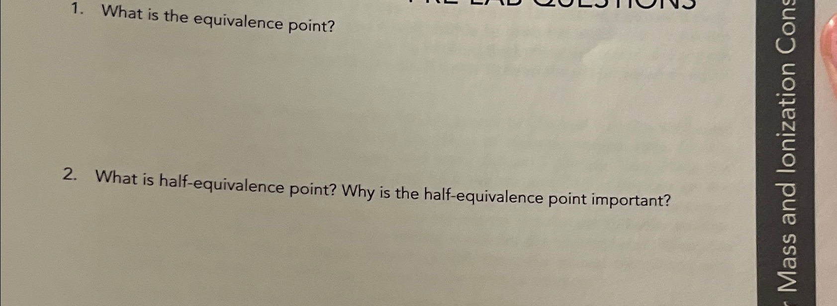 Solved What is the equivalence point?What is | Chegg.com