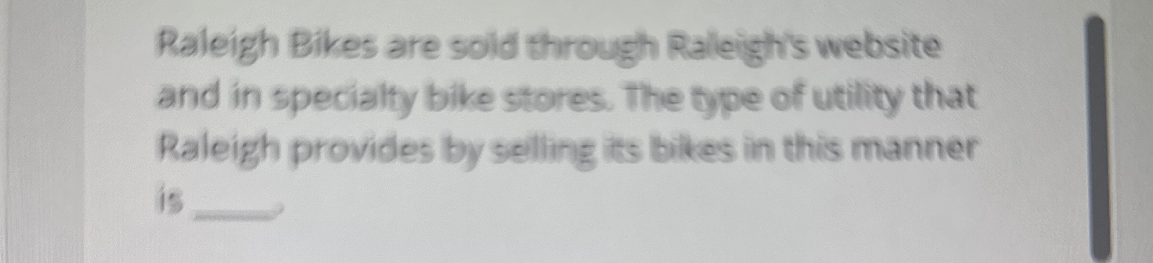 Solved Raleigh Bikes are sold through Raleigh's website and | Chegg.com