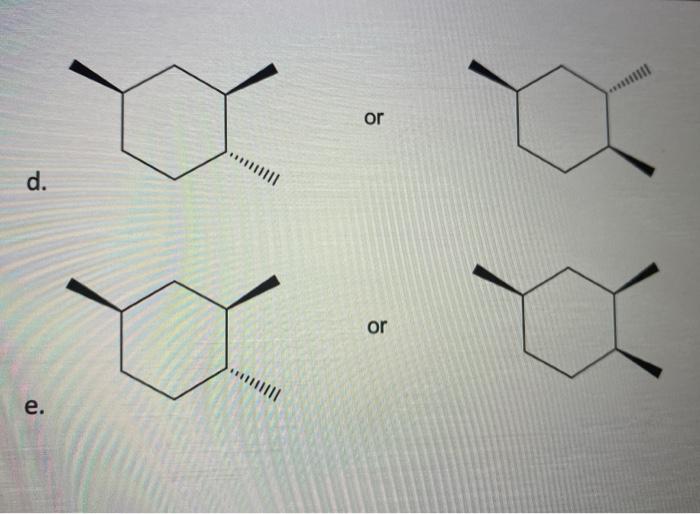 Solved identify the more stable stereoisomer in each of the | Chegg.com