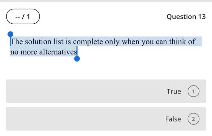 Solved The solution list is complete only when you can think | Chegg.com