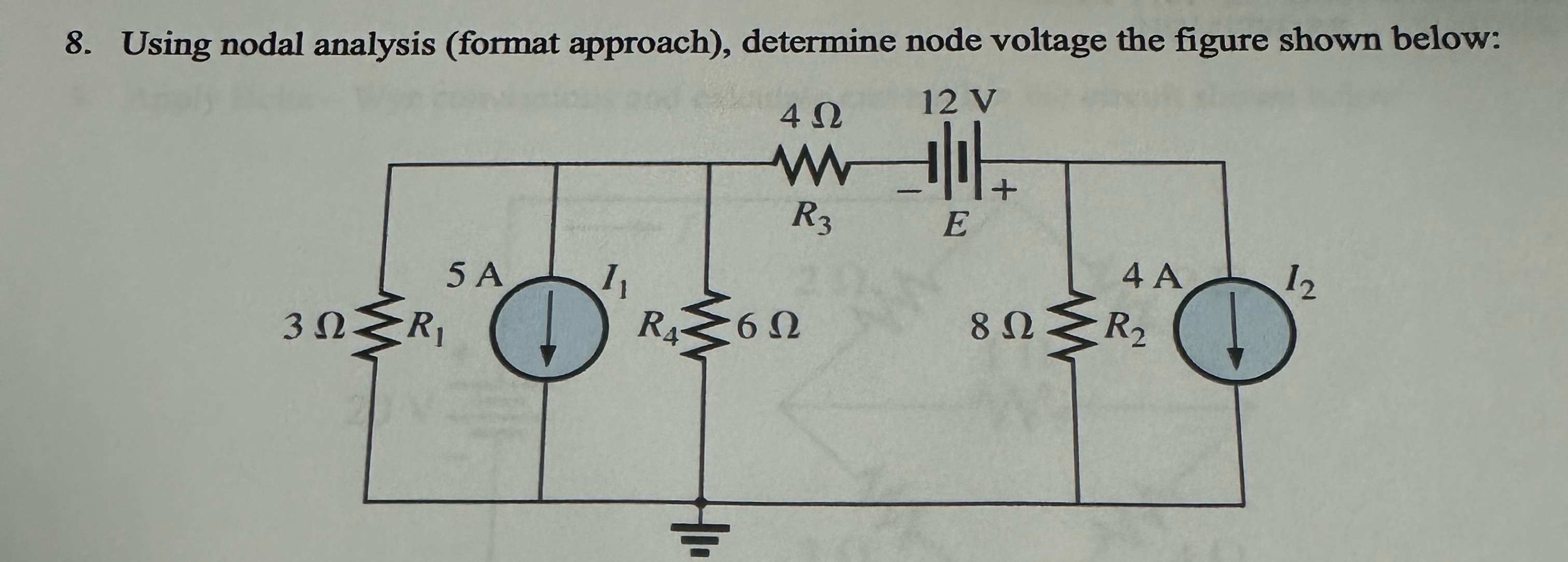 Solved Using Nodal Analysis Format Approach ﻿determine