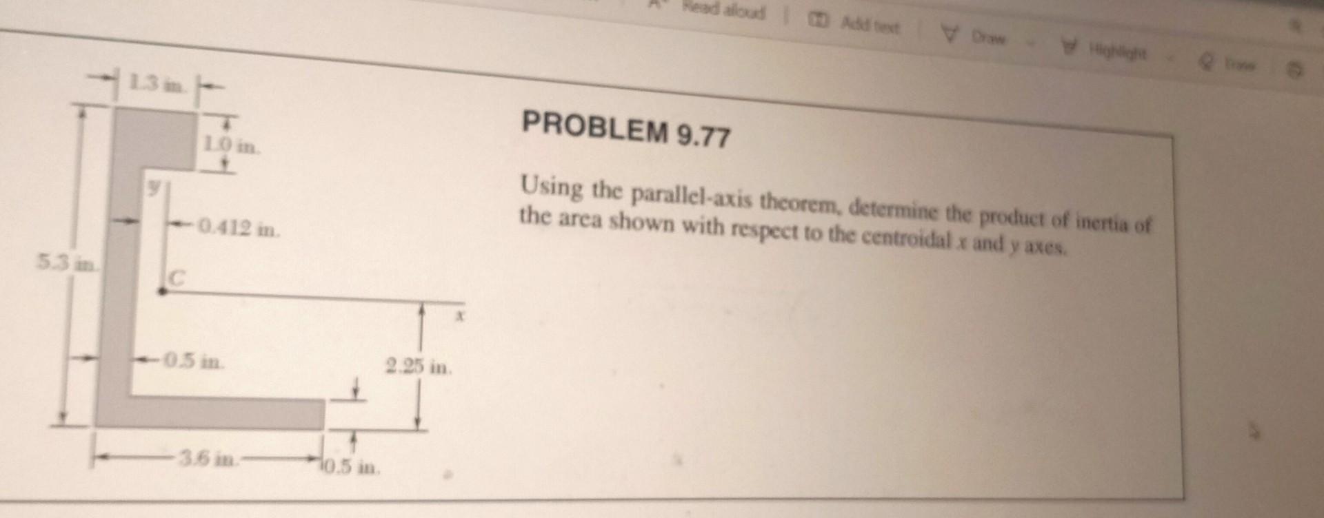 Solved Using the parallel-axis theorem, determine the | Chegg.com