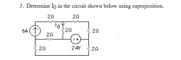 Solved Determine I0 ﻿in the circuit shown below using | Chegg.com