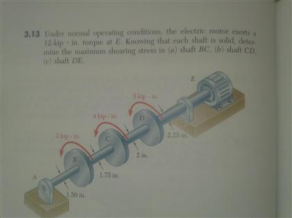 Solved Under normal operating conditions, the electric motor | Chegg.com