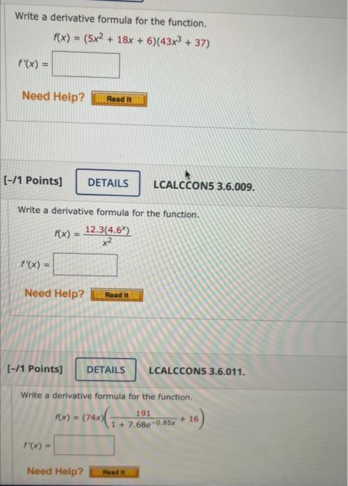 Solved Evaluate h′(3) where h(x)=f(x)⋅g(x) given the | Chegg.com