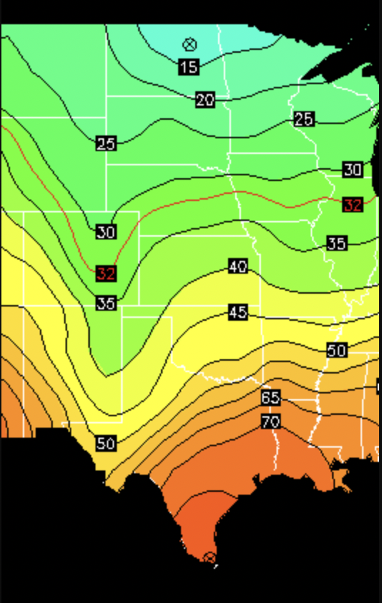 Solved Examine the surface temperature map, which shows | Chegg.com