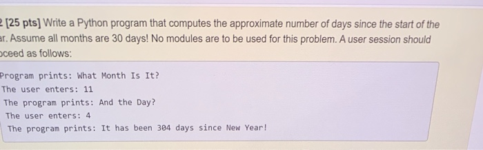 Solved 2 [25 pts] Write a Python program that computes the | Chegg.com