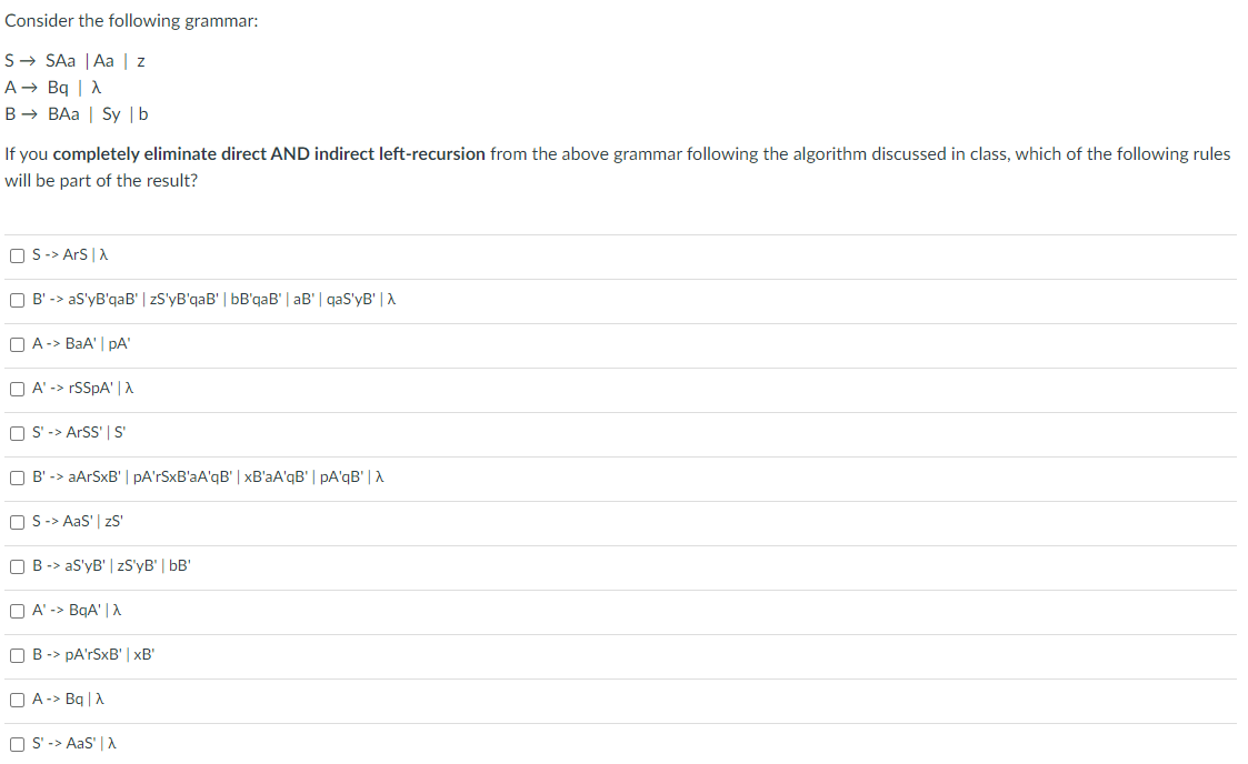 Solved Consider the following | Chegg.com
