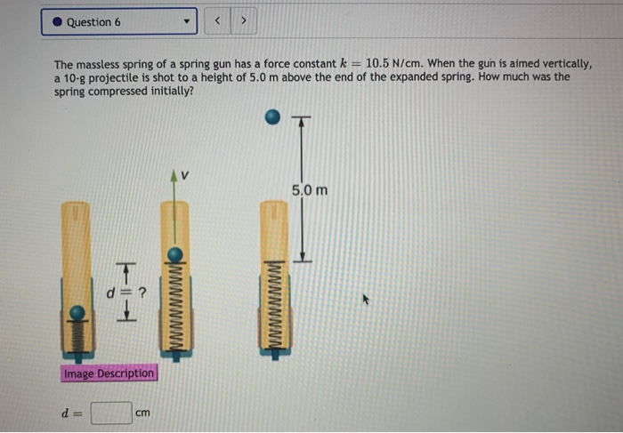 Solved The massless spring of a spring gun | Chegg.com