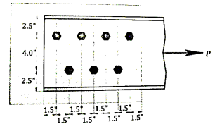 Solved An A588 ﻿steel C9x20 ﻿tension member is connected | Chegg.com