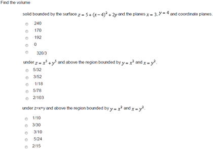 Solved Find the volume solid bounded by the surface Z = 5 + | Chegg.com