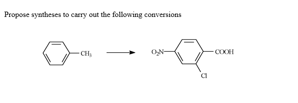 Solved Propose syntheses to carry out the following | Chegg.com Solved Propose syntheses to carry out the following | Chegg.com