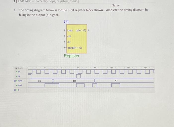 Solved 3. The timing diagram below is for the 8 -bit | Chegg.com Solved 3. The timing diagram below is for the 8 -bit | Chegg.com