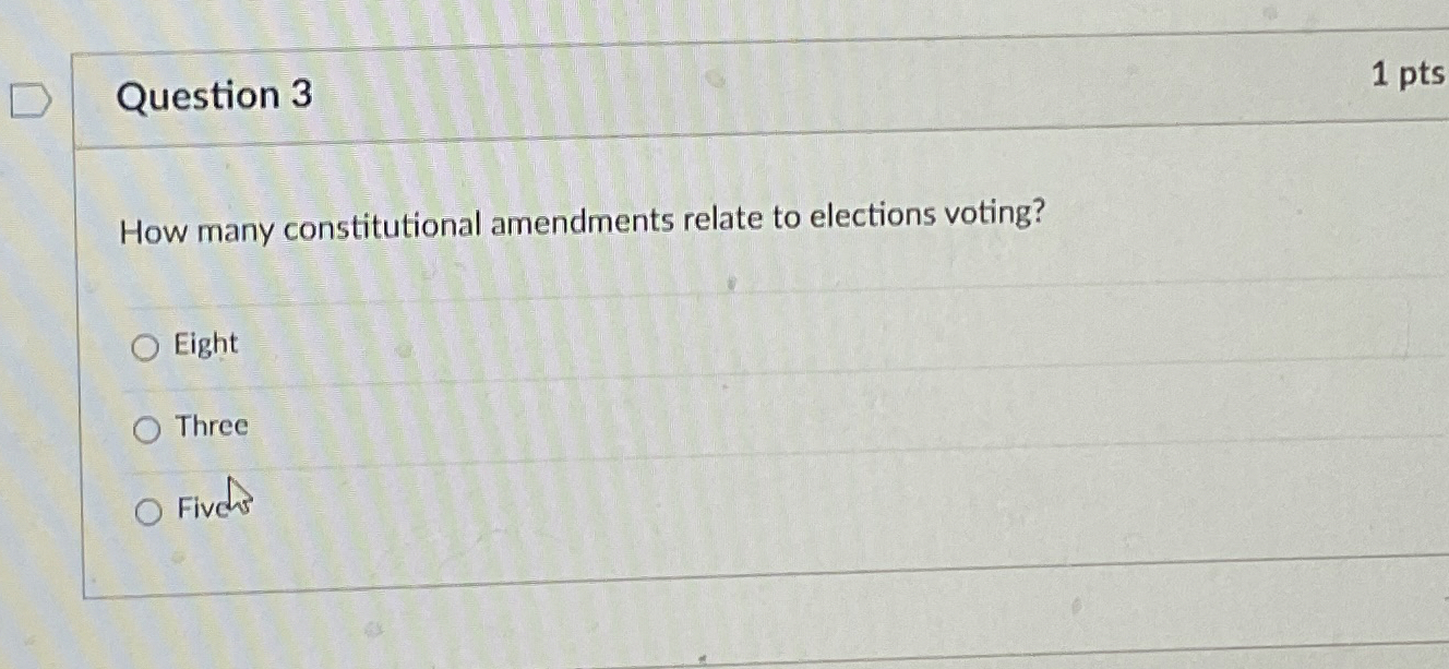 Solved Question 31 ﻿ptsHow many constitutional amendments | Chegg.com