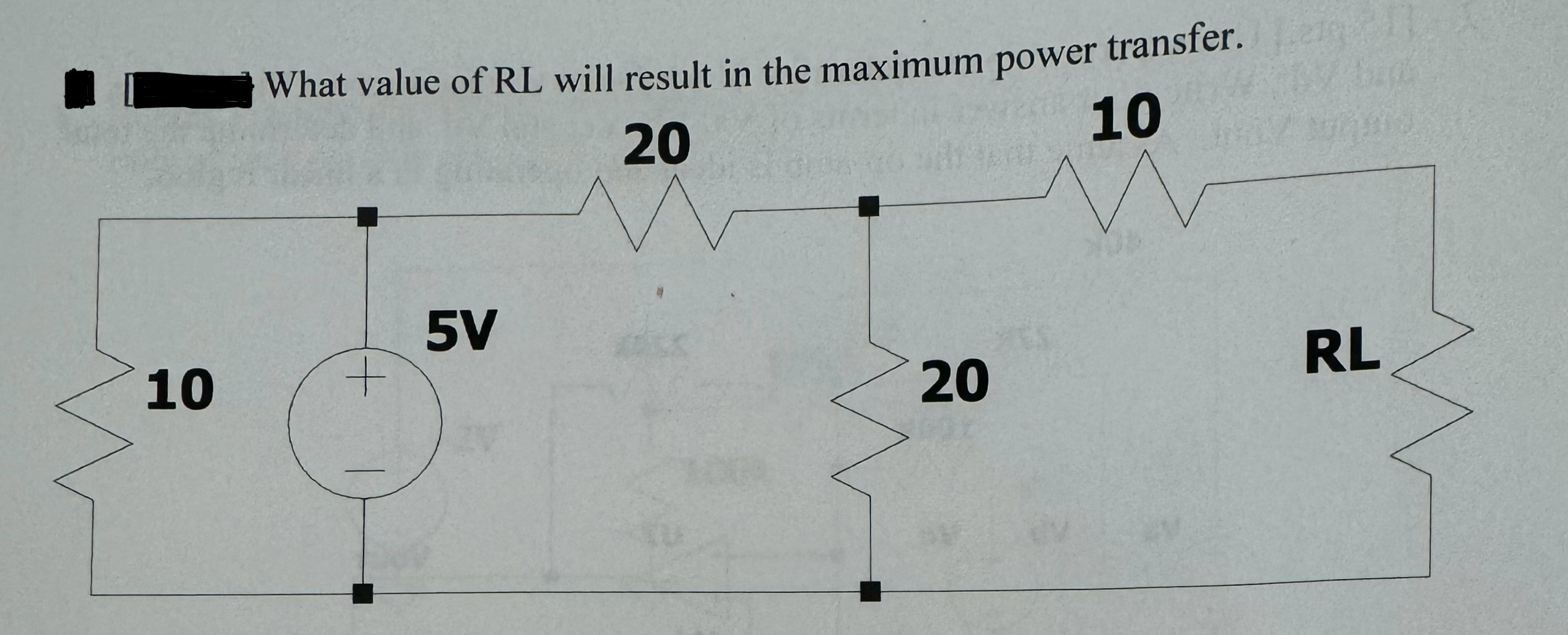 Solved What value of RL will result in the maximum power | Chegg.com