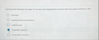 Solved Sandwiched between the layer of circular and | Chegg.com